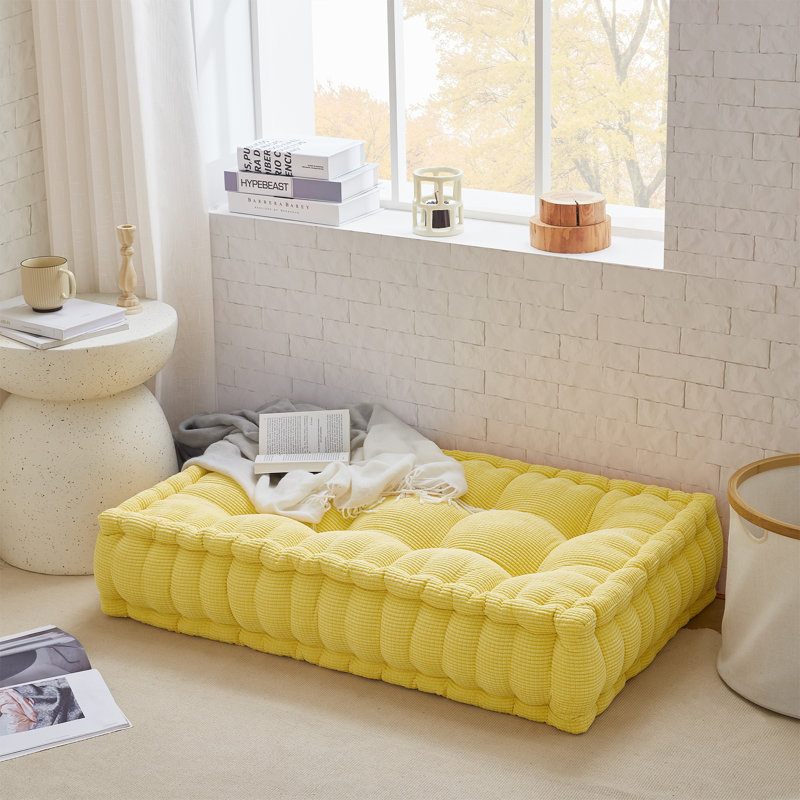 DormCo Rainha Ultra Thick Oversized Tufted Floor Pillow